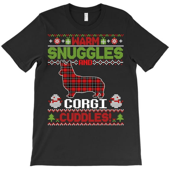 Corgi Dog Warm Snuggles And Cuddles Funny Merry Christmas Mom Dad ...