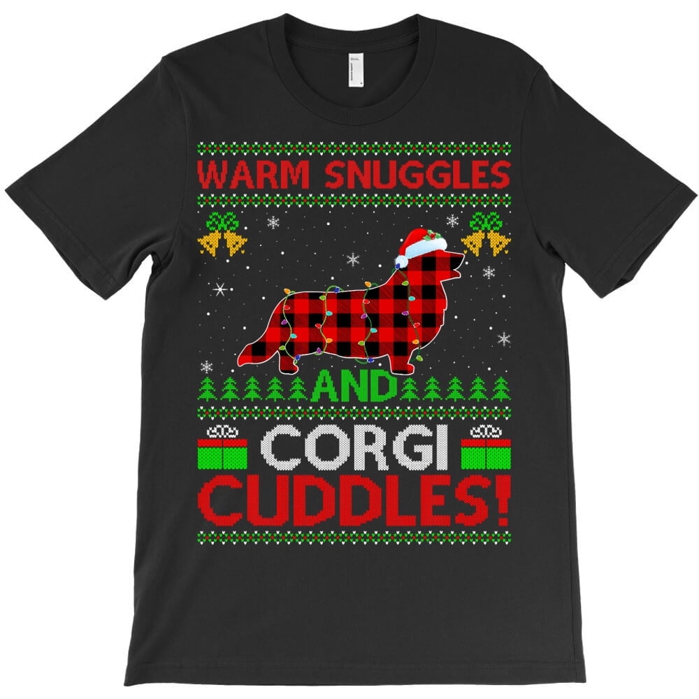 Corgi Dog Warm Snuggles And Cuddles Funny Ugly Corgi Christmas Welsh ...