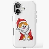 Corgi Dog Wearing Festive Holiday Hat Phone Case for iPhone 17 11 12 13 ...