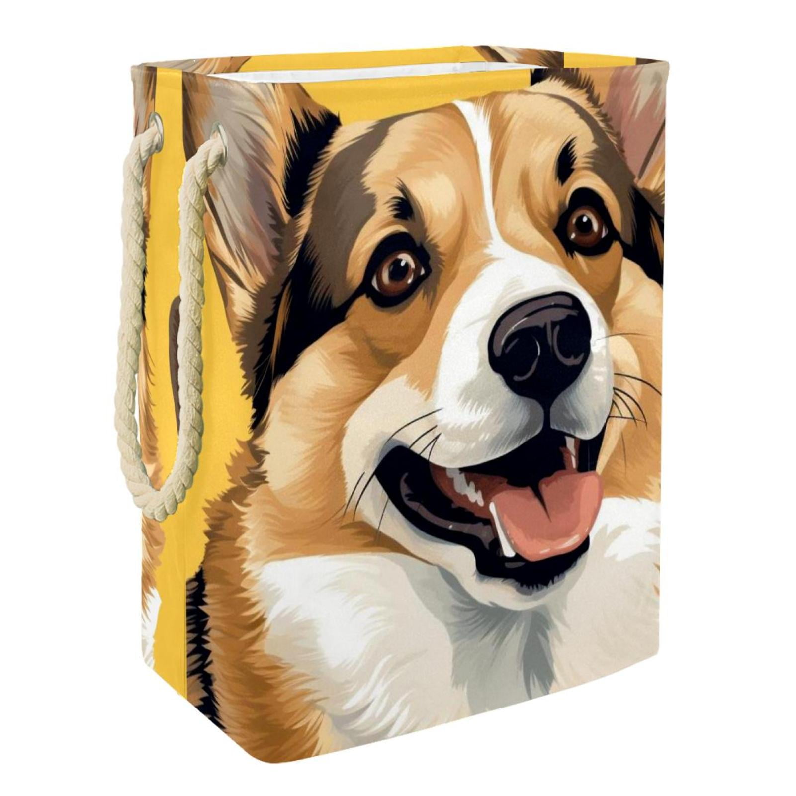 Corgi Dogs Laundry Hamper, Collapsible Laundry Baskets Firm Washing Bin ...