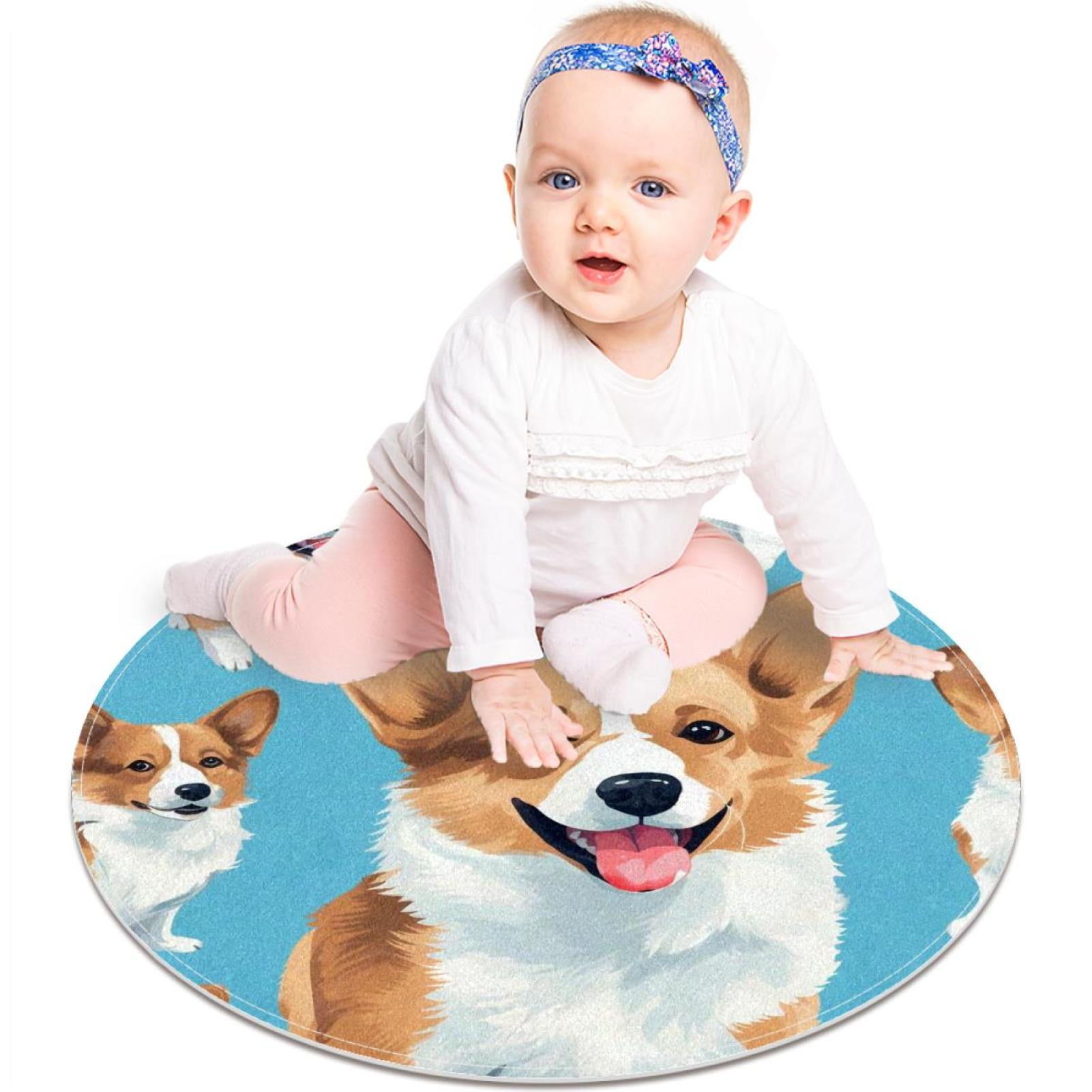 Corgi Dogs Prints Small Area Rugs Bathroom Rugs, Non-Slip Throw Rug ...