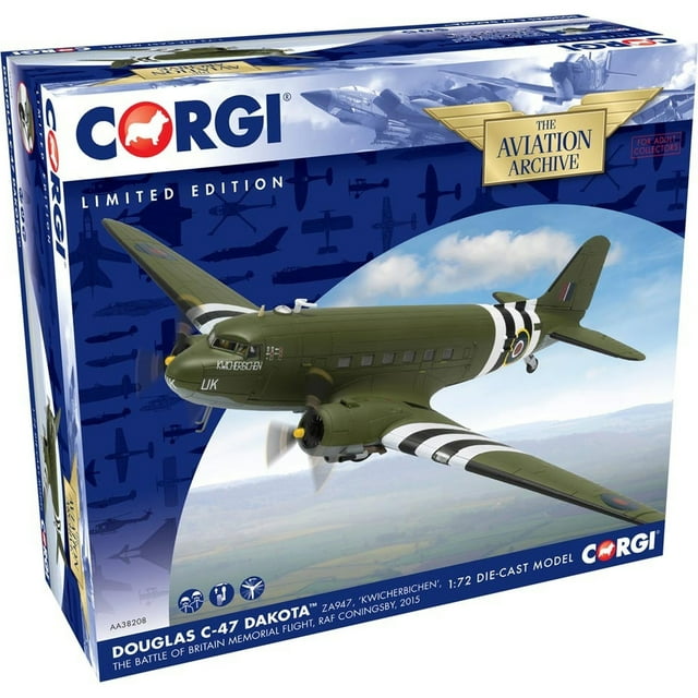 Corgi Douglas C-47 Dakota, ZA947, 'KWICHERBICHEN', The Battle of ...