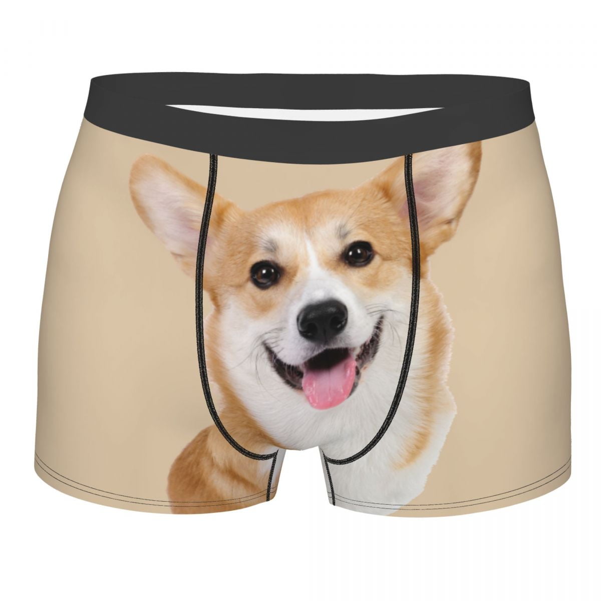 Corgi Floral Flowers Underwear Male Sexy Print Customized Welsh Corgis ...