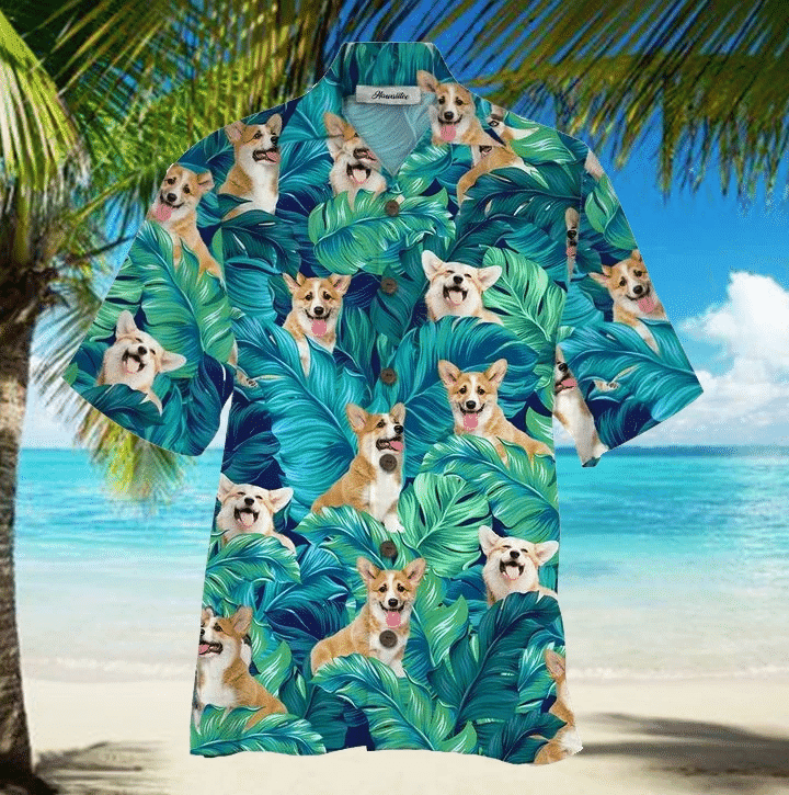 Corgi Hawaiian Shirt - Walmart.com