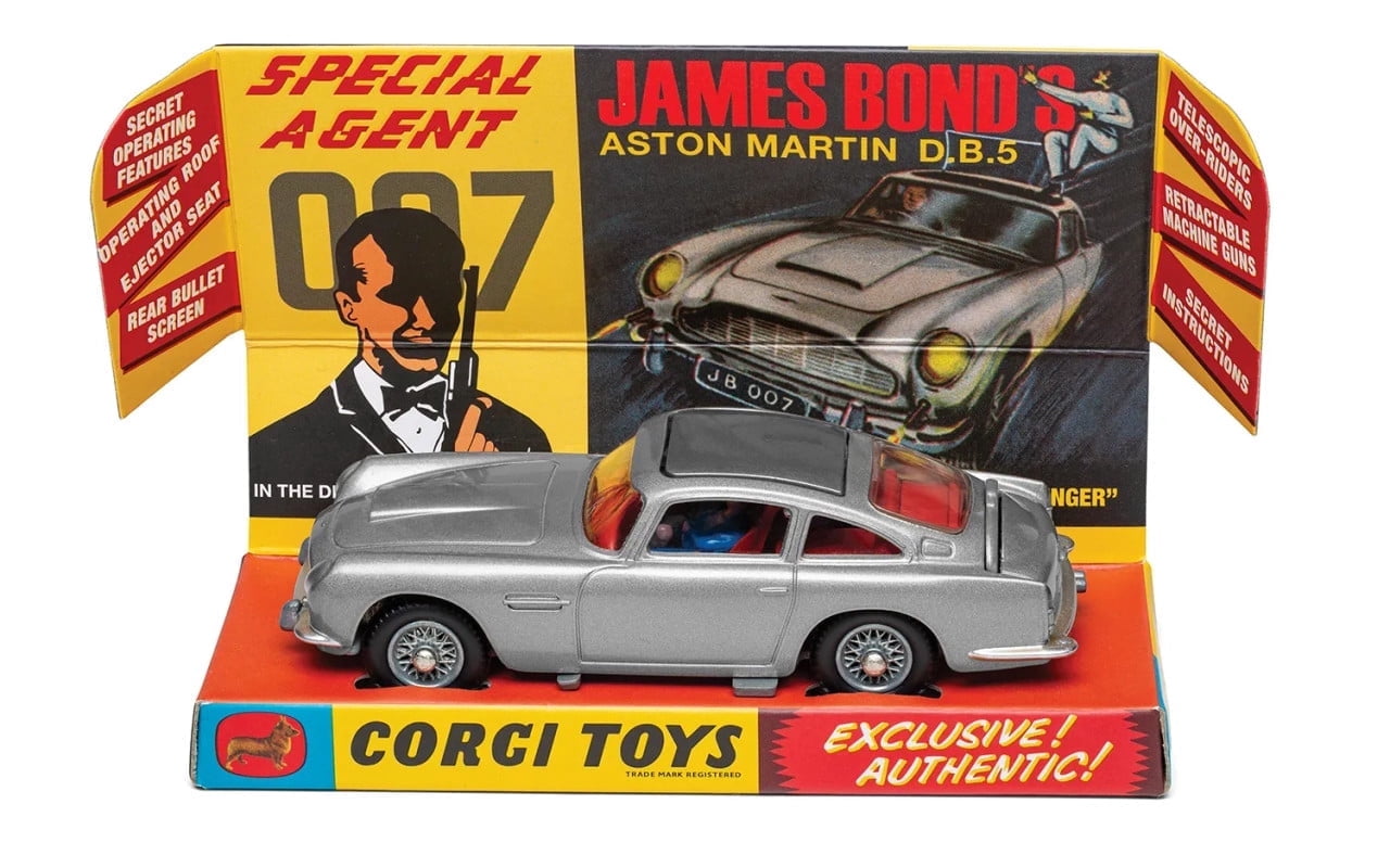 Corgi James Bond DB5 Goldfinger 60's Version Silver DieCast Metal 1/43 ...
