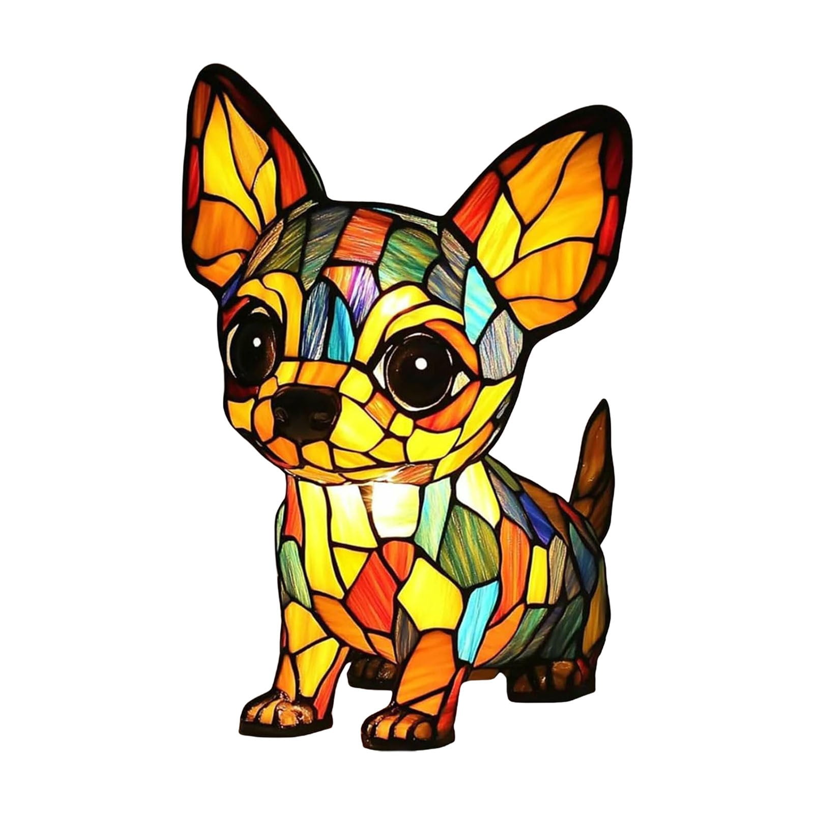 Corgi Lamp,Corgi Lamp and Pug Lamp,Stained Resin French Bulldog ...