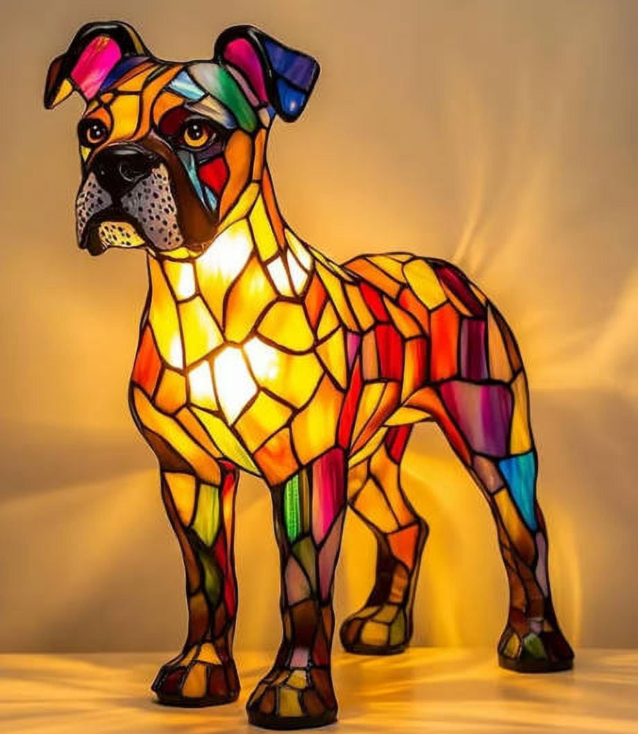 Corgi Lamp, Dachshund Lamp, Pomeranian Lamps Stained Glass, Dog Series ...