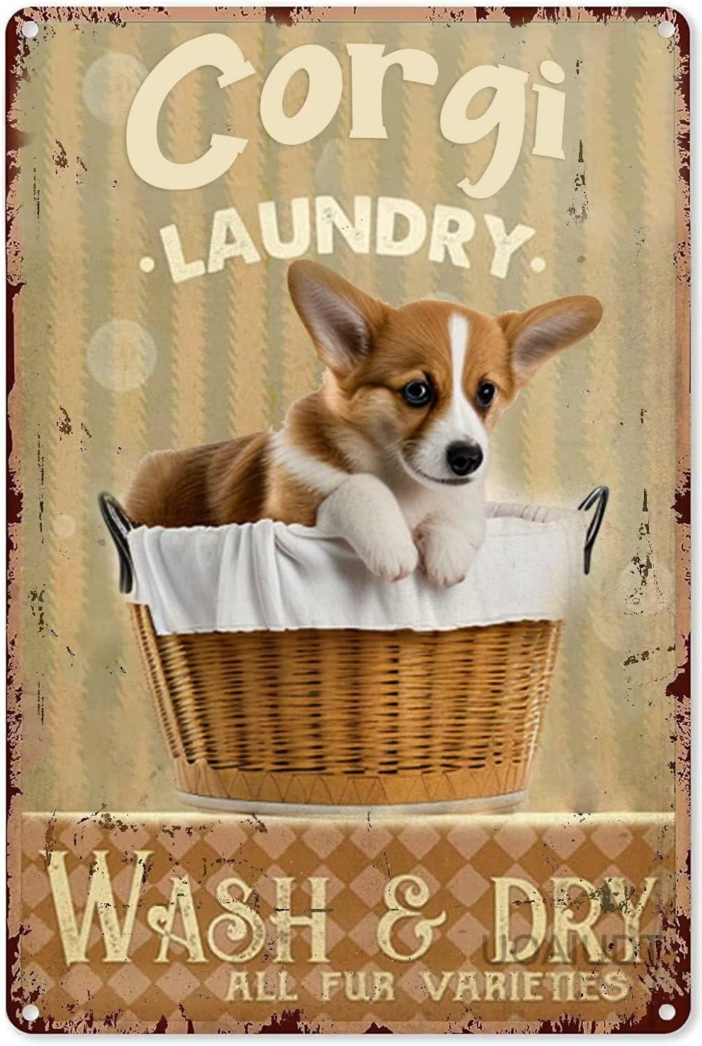 Corgi Laundry Room 300 Pieces Wooden Jigsaw Puzzles For Adults- Corgi ...