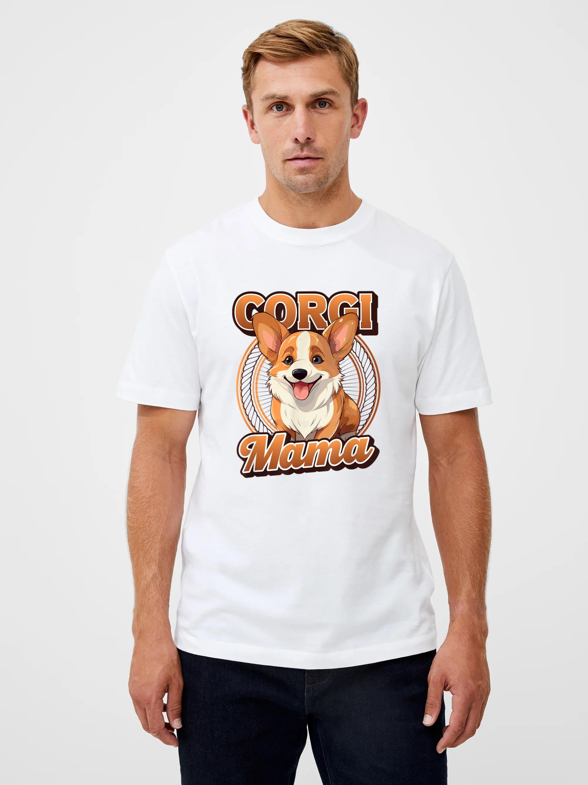 Corgi Mom Cute Corgi Mama Dog Lovers Pembroke Welsh Corgi Owner Pet T ...