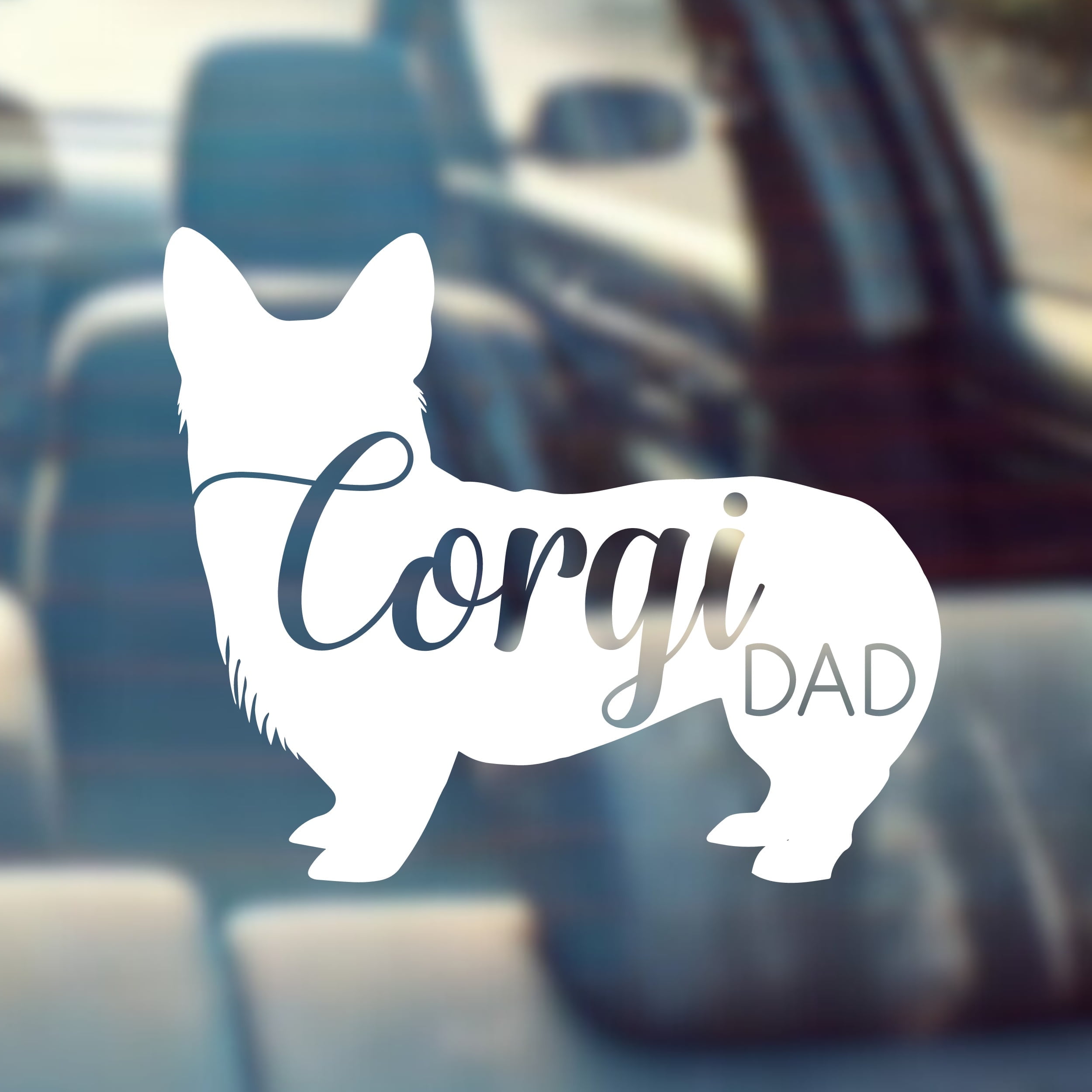 Corgi Mom Or Dad - Pet Dog Car Vinyl Decal Bumper Sticker for Car ...