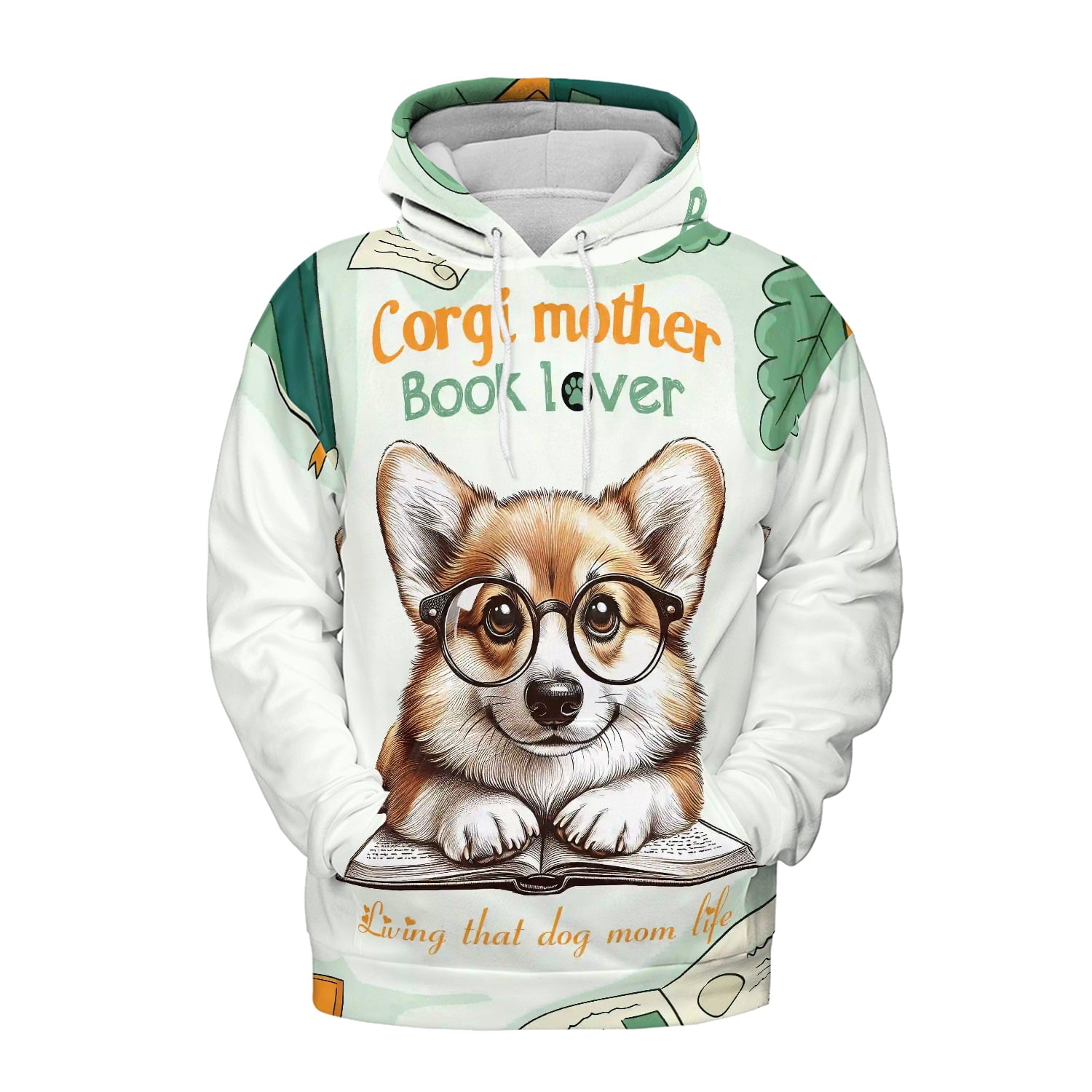 Corgi Mother Book Lover Living That Dog Mom Life Happy Mother's Day All ...