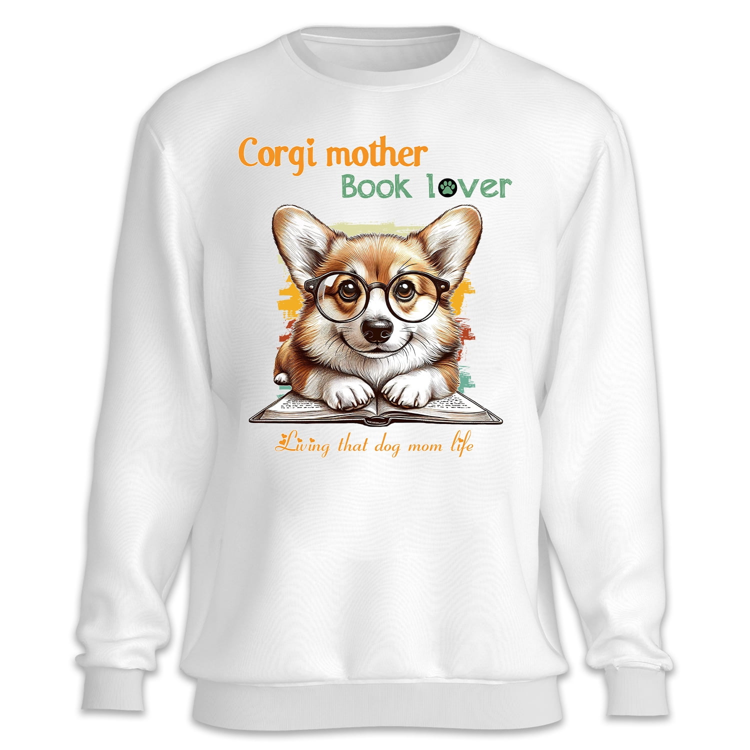 Corgi Mother Book Lover Living That Dog Mom Life Happy Mother's Day ...