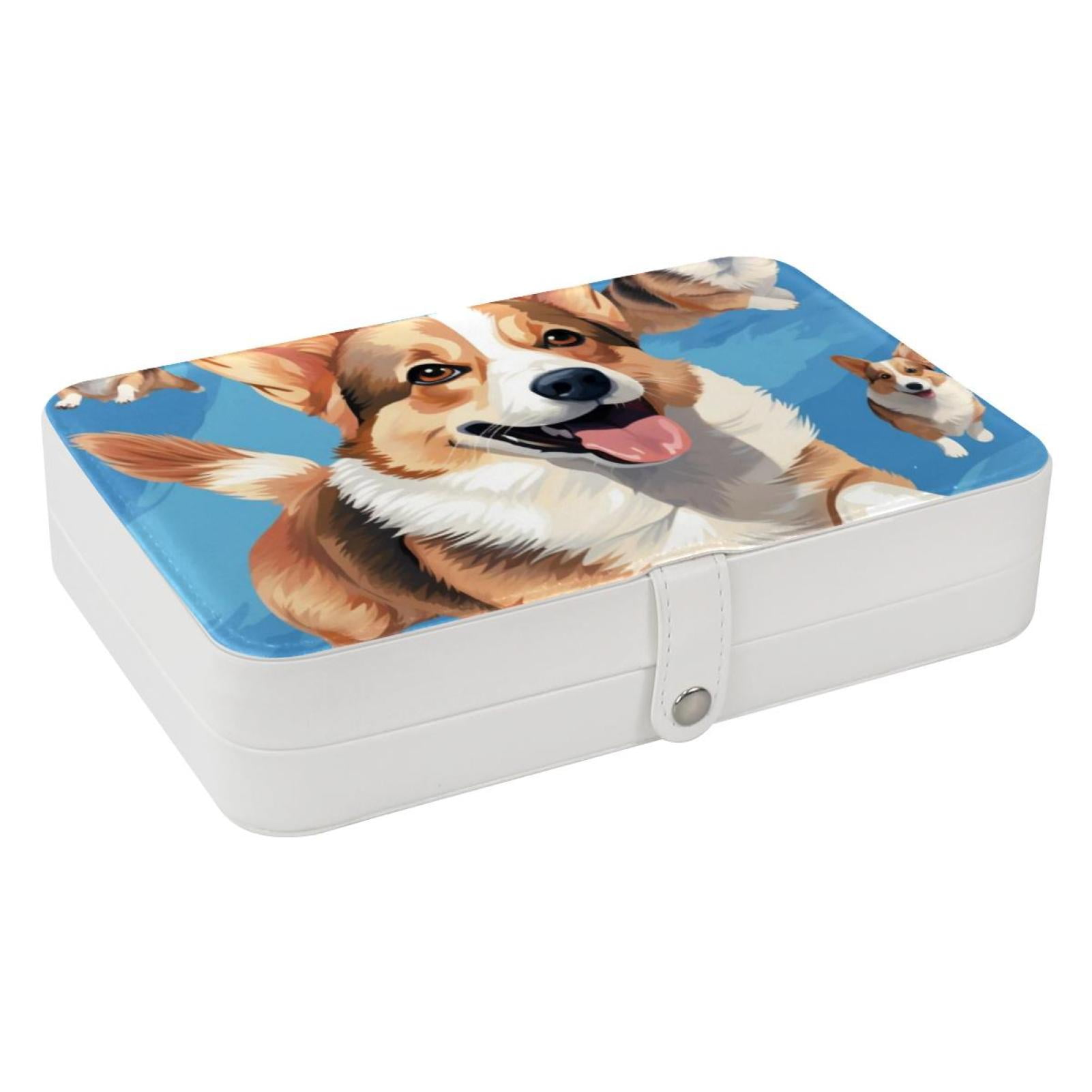 Corgi PU Leather Jewelry Stand with Removable Compartment and Portable ...