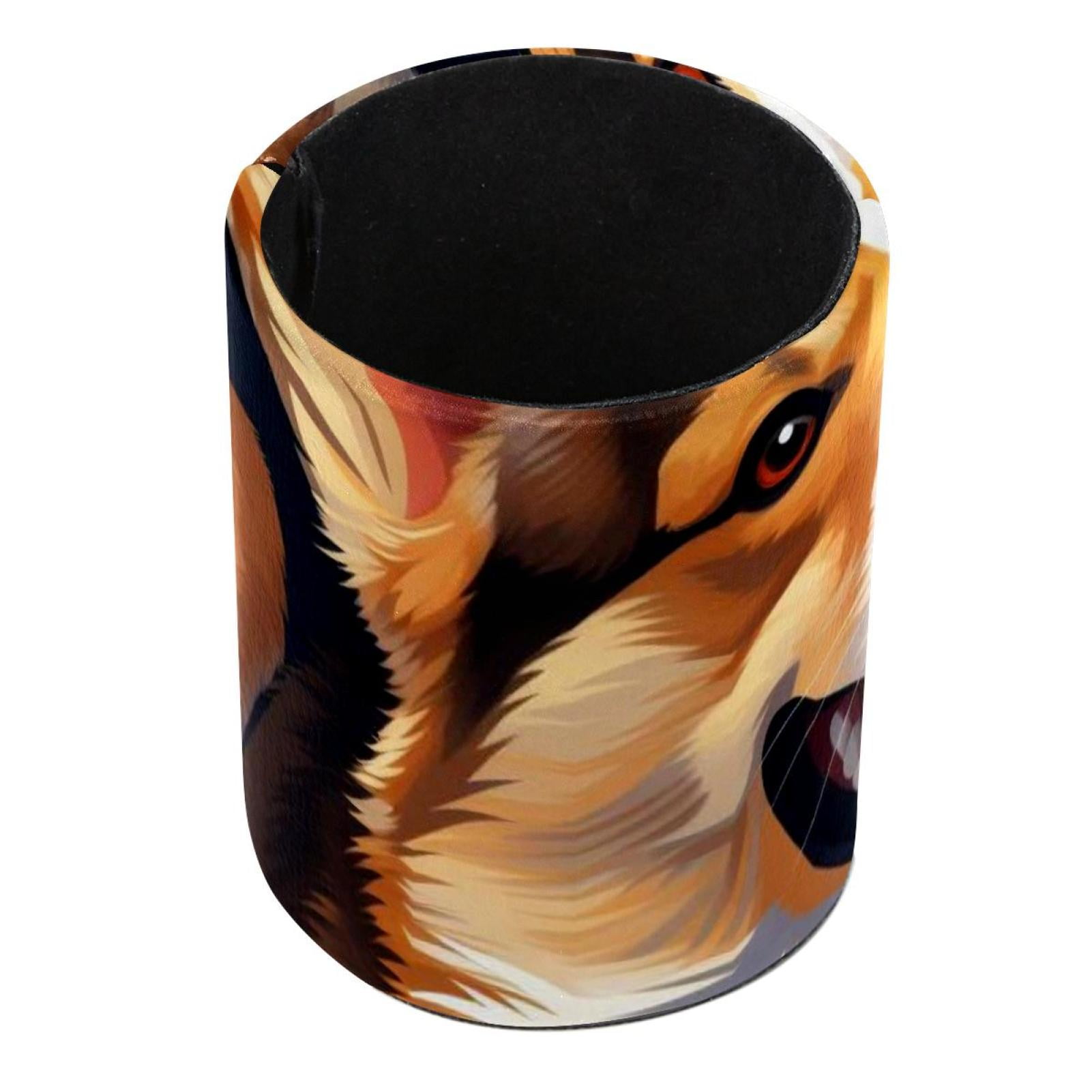 Corgi PVC Leather Pen Organizer Brush Holder Pen Holder, Cardboard ...