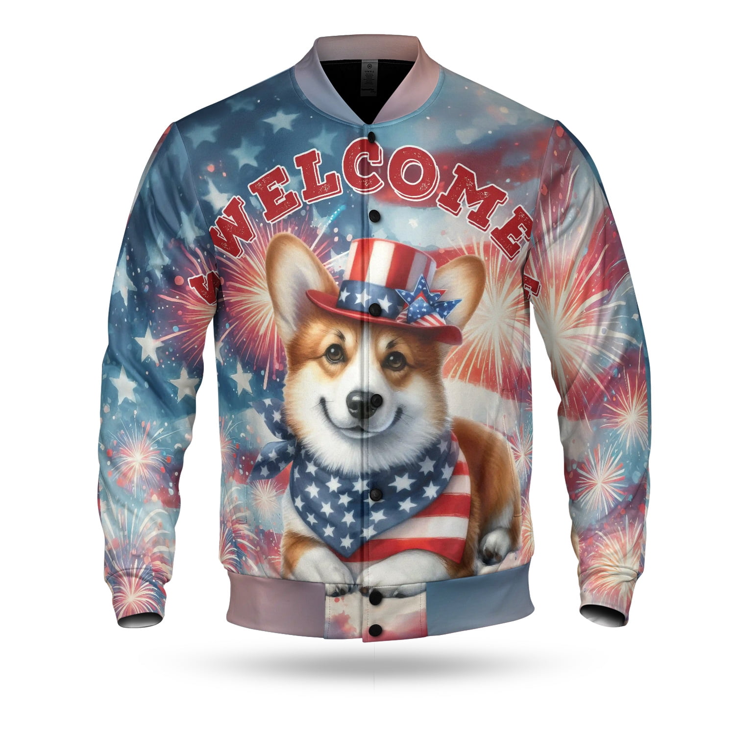 Corgi Patriotic Welcome for 4Th of July Independence Day All Over Print ...