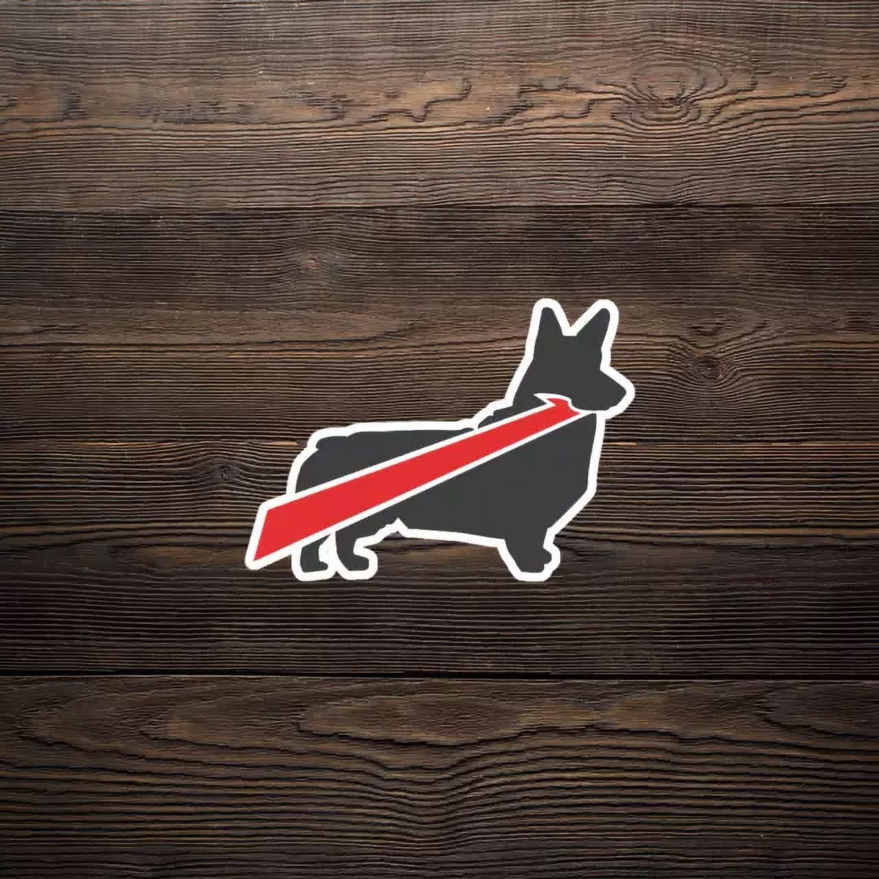 Corgi Retro Stripes Vinyl Sticker - Dog Lover Gift Ideaphone Decal ...