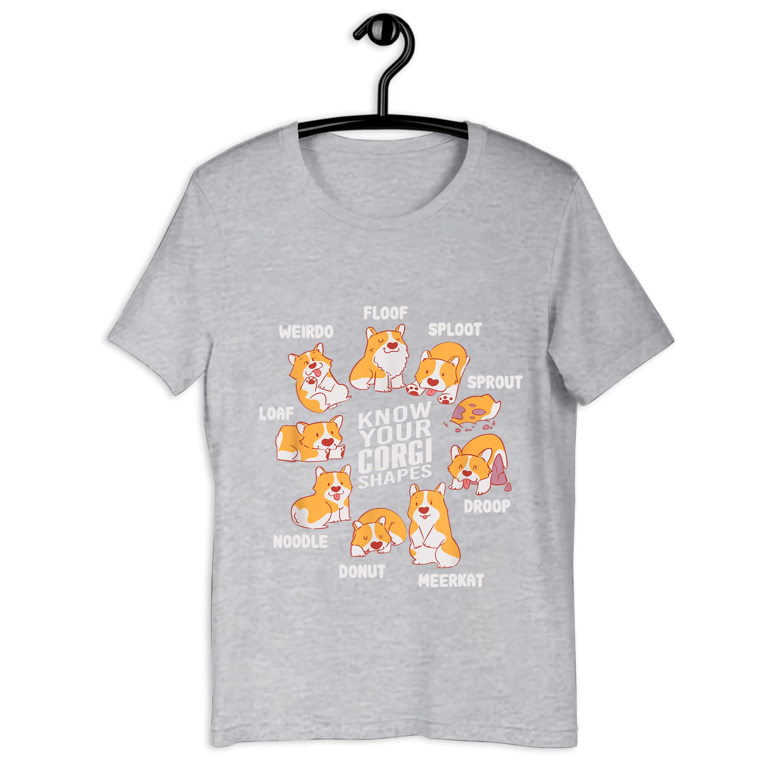 Corgi Shapes Guide Shirt – Funny Dog Lover Graphic Tee New Instock ...