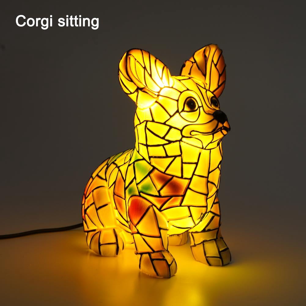 Corgi Sitting Posture (M)$New Dog Series Art Animal Led Night Light ...
