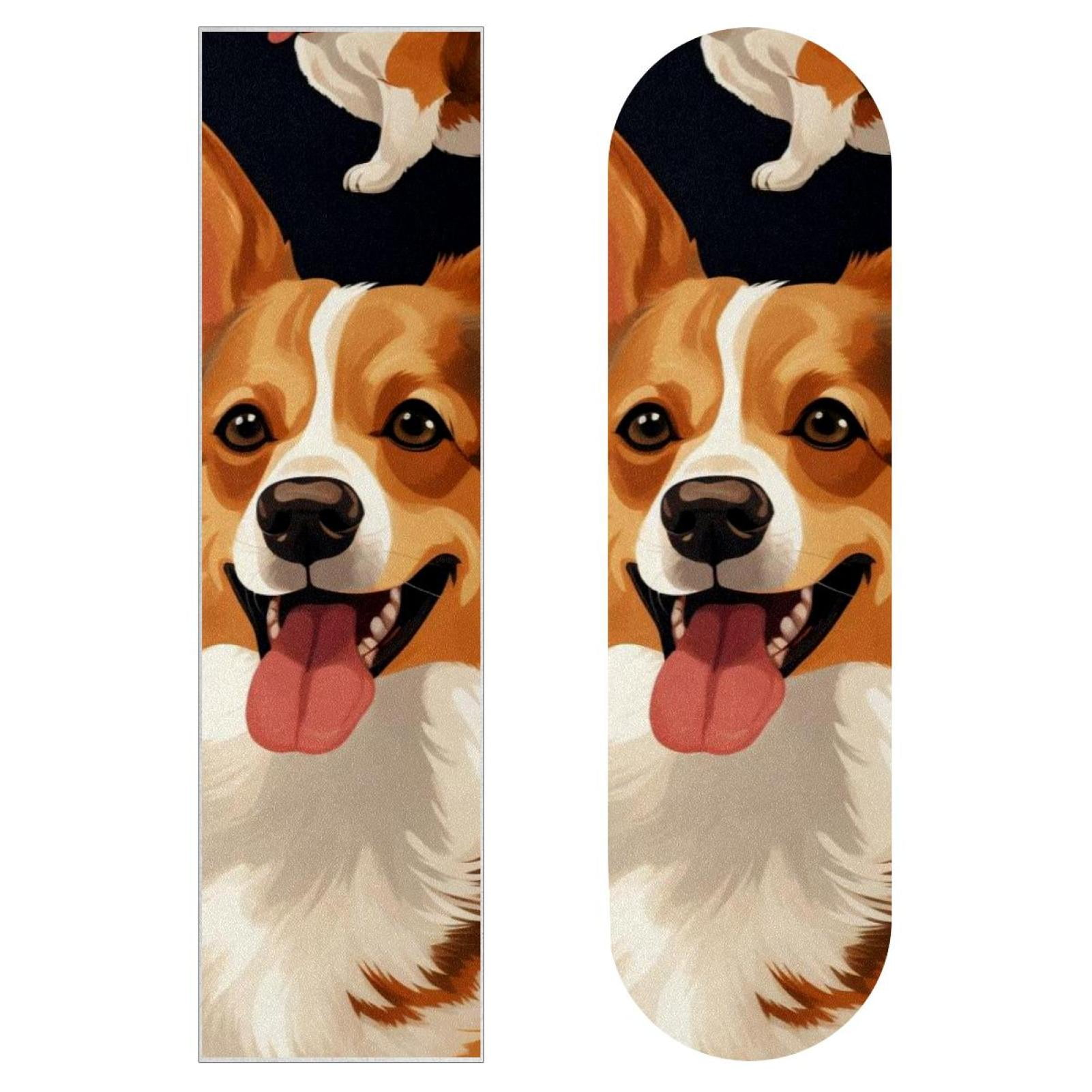 Corgi Skateboard Grip Tape Set of 2 - Emery Surface PVC Backing 8.8x32 ...