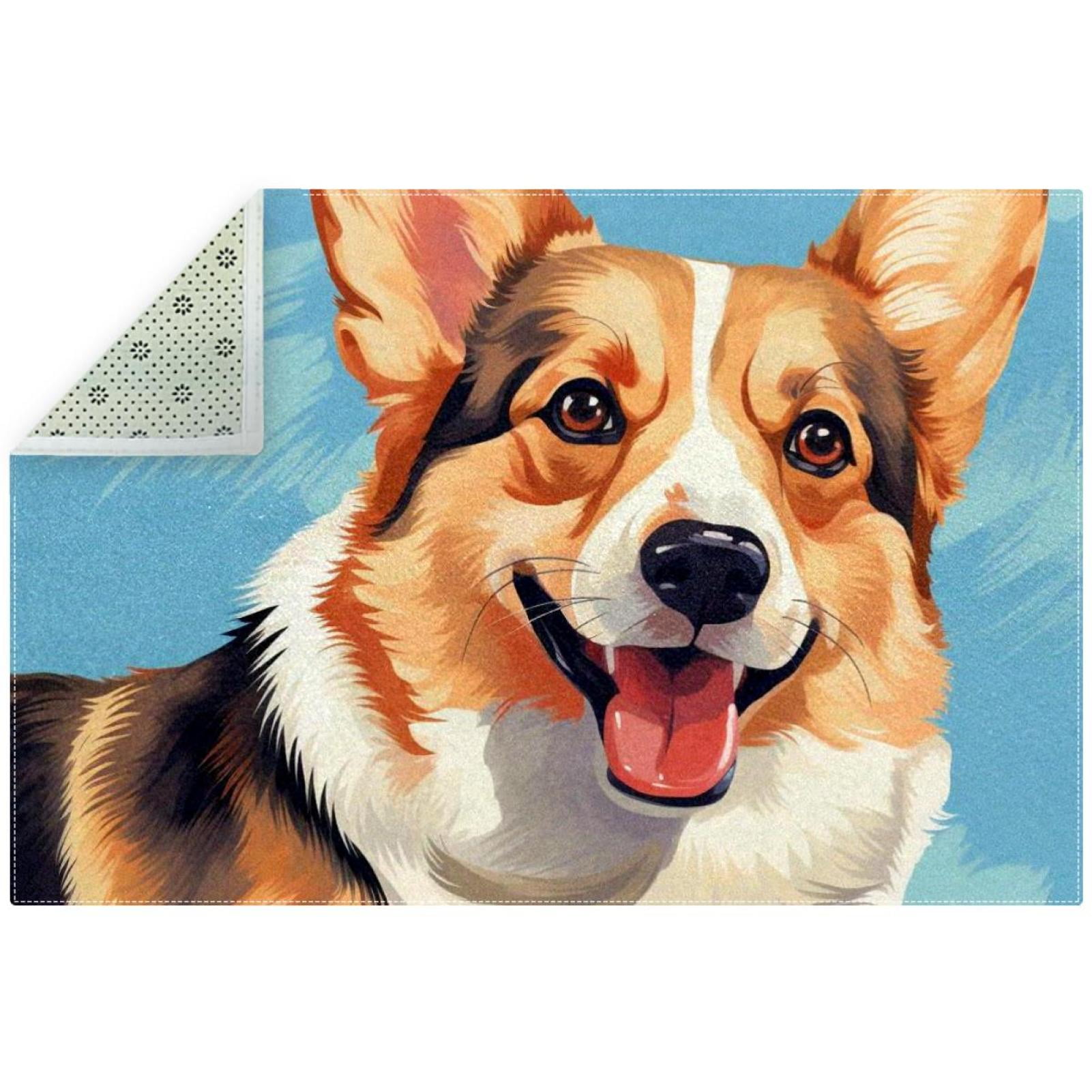 Corgi Soft Polyester Floor Mat for a Cozy Home Decor - Premium ...