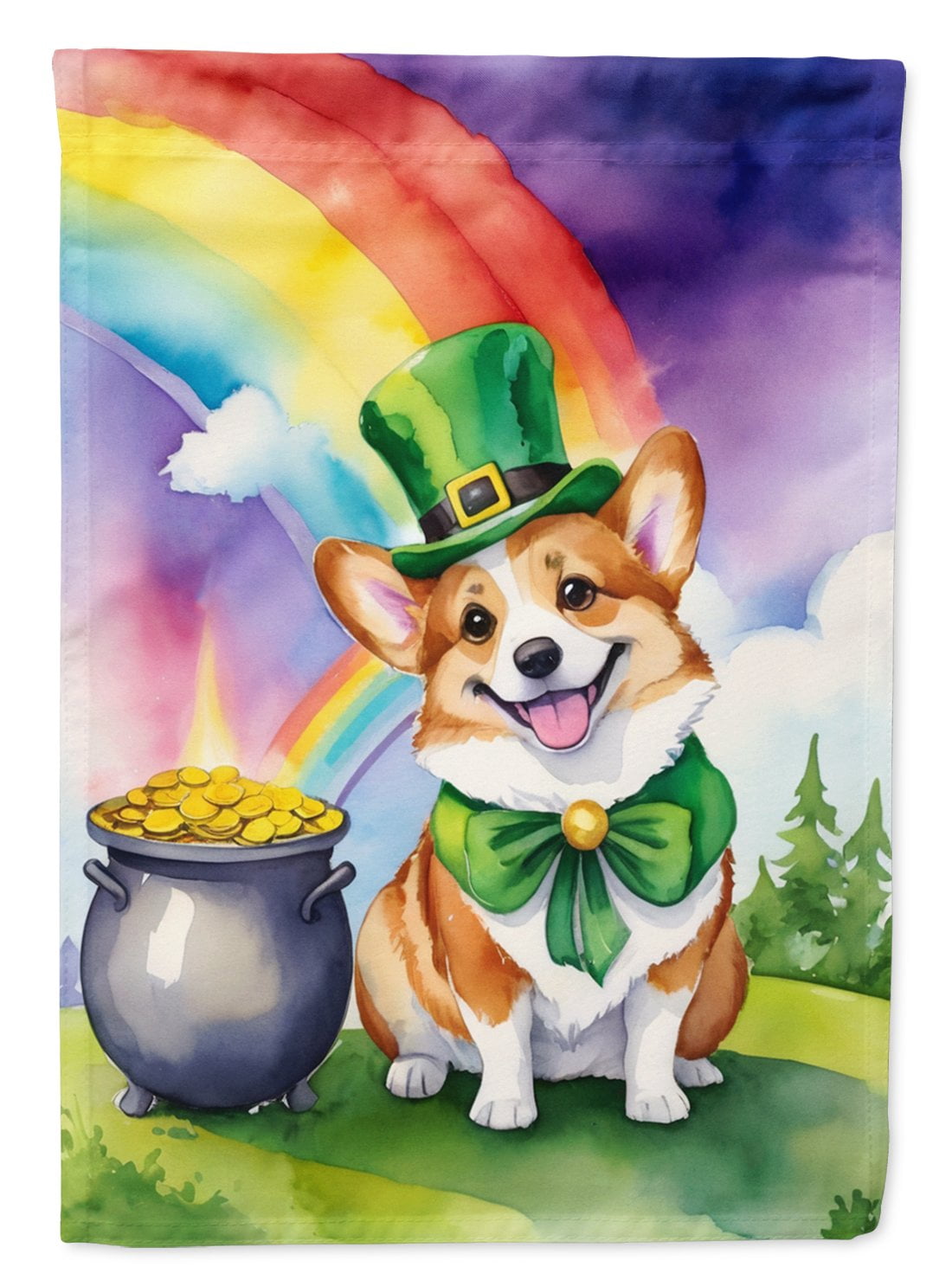 Corgi St Patrick's Day House Flag 28 in x 40 in - Walmart.com