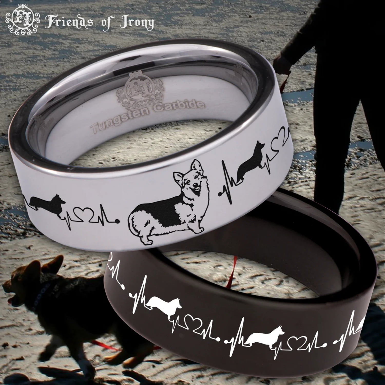 Corgi Tungsten Carbide Ring - Walmart.com