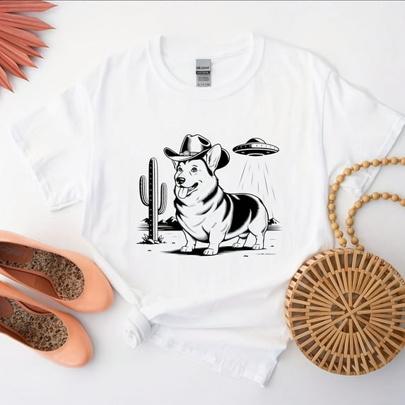 Corgi UFO S1Hirt For Dog Owners R Corgi T-S1Hirt For Dog Lovers Alien ...