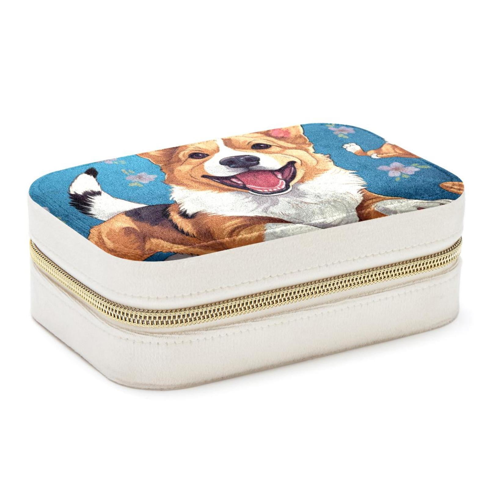 Corgi Velvet Portable Jewelry Stand with Removable Compartment ...