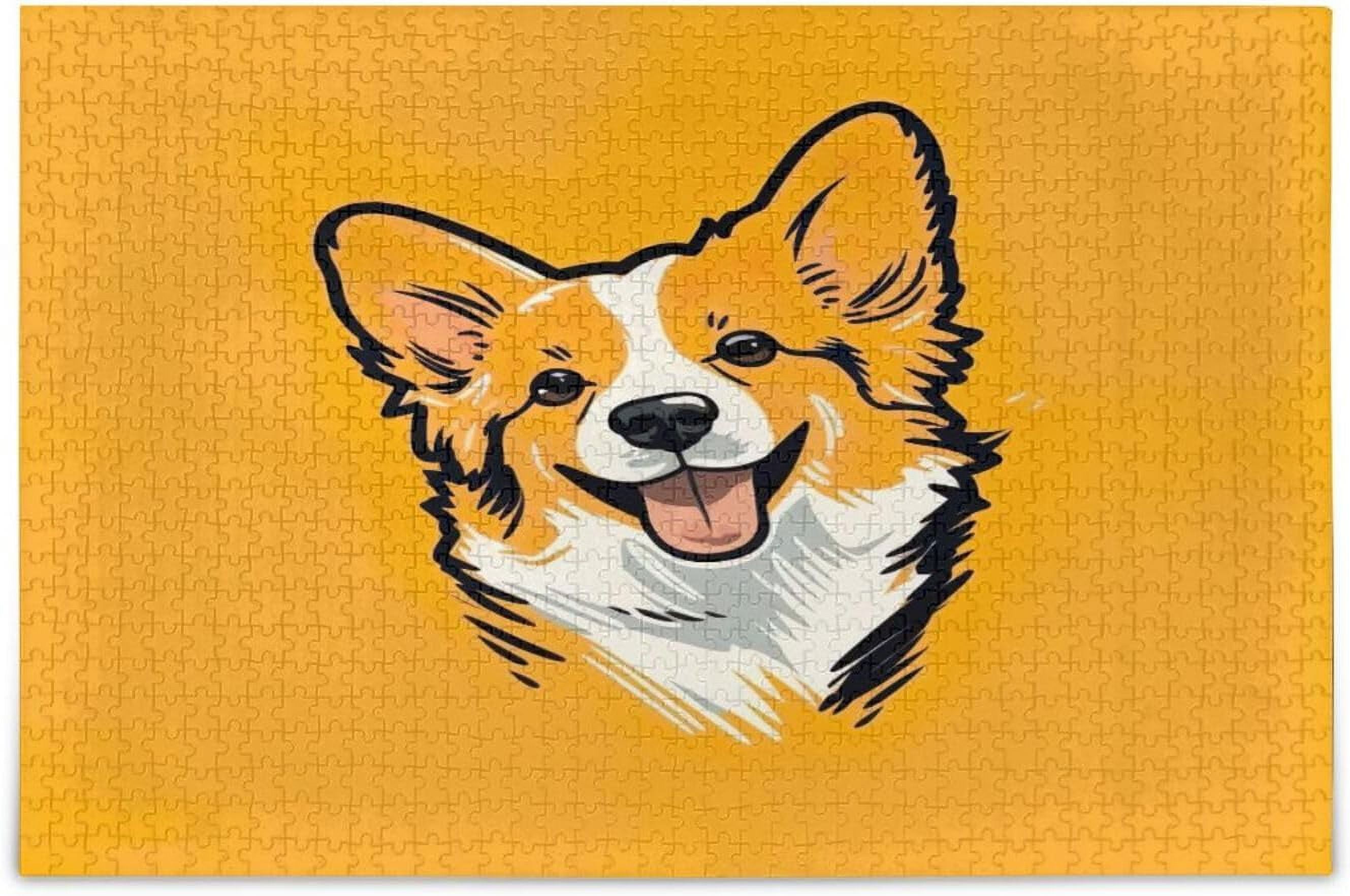 Corgi Yellow Jigsaw Puzzles 1000 PiecesPuzzles for Adults Family Game ...