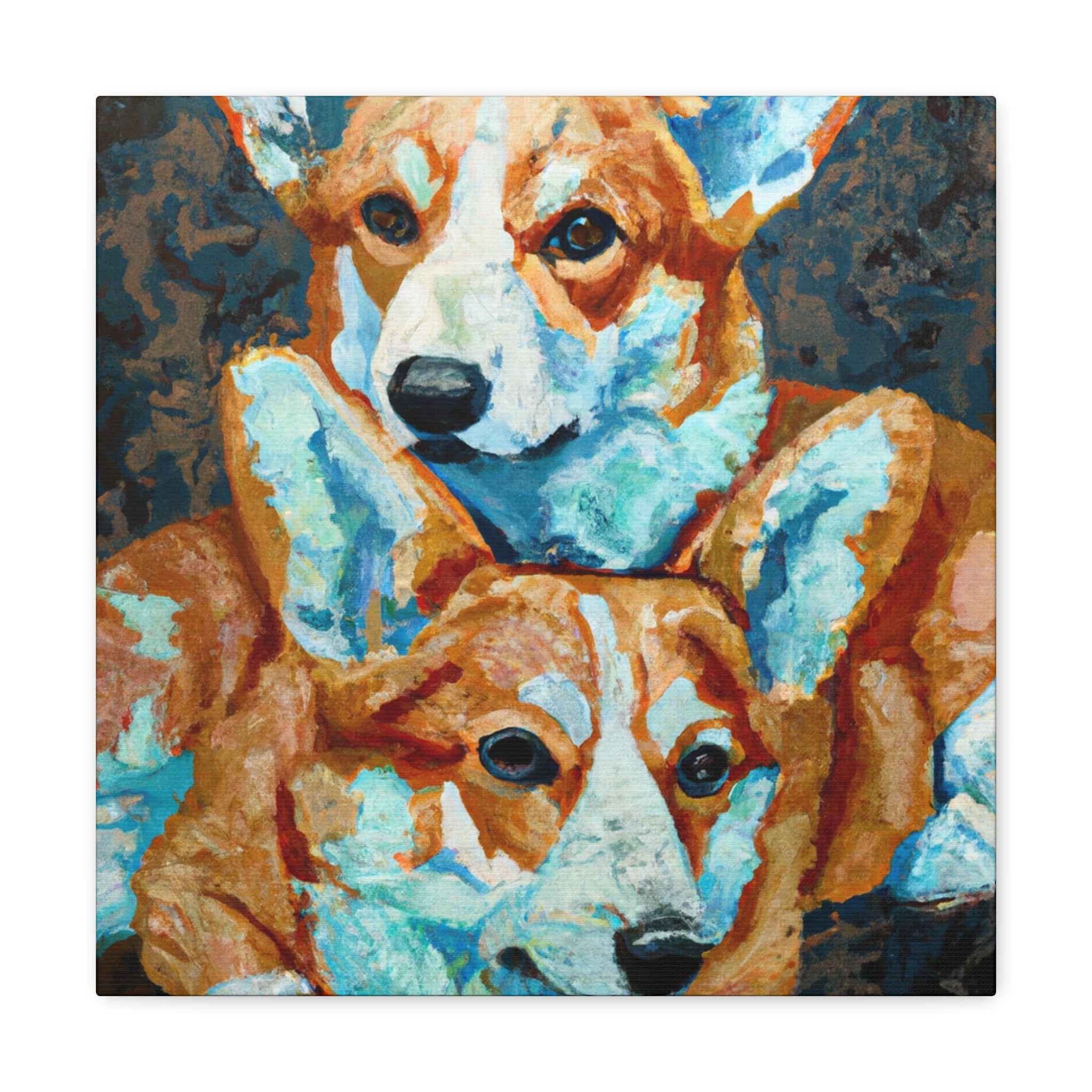 "Corgis in Art Nouveau" - Canvas - Walmart.com