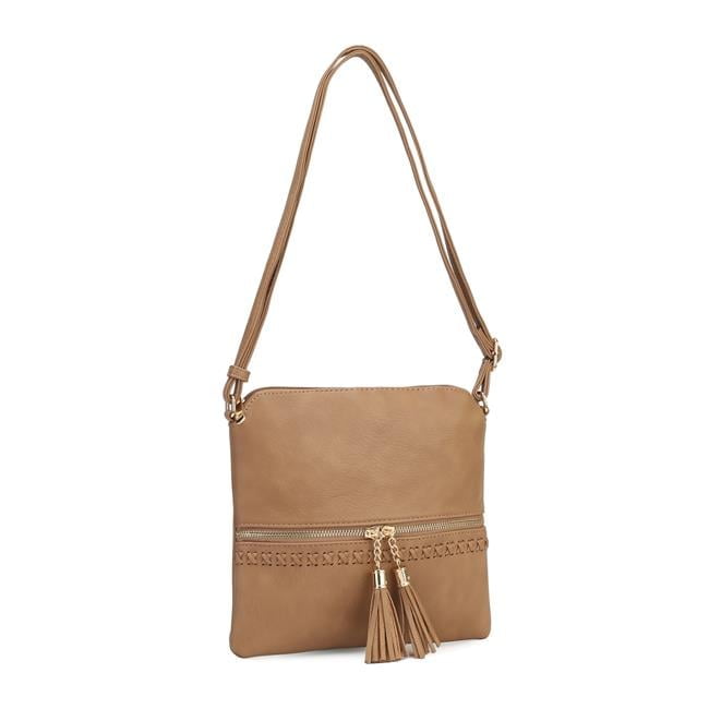 Corina Crossbody Bag, Khaki - Walmart.com