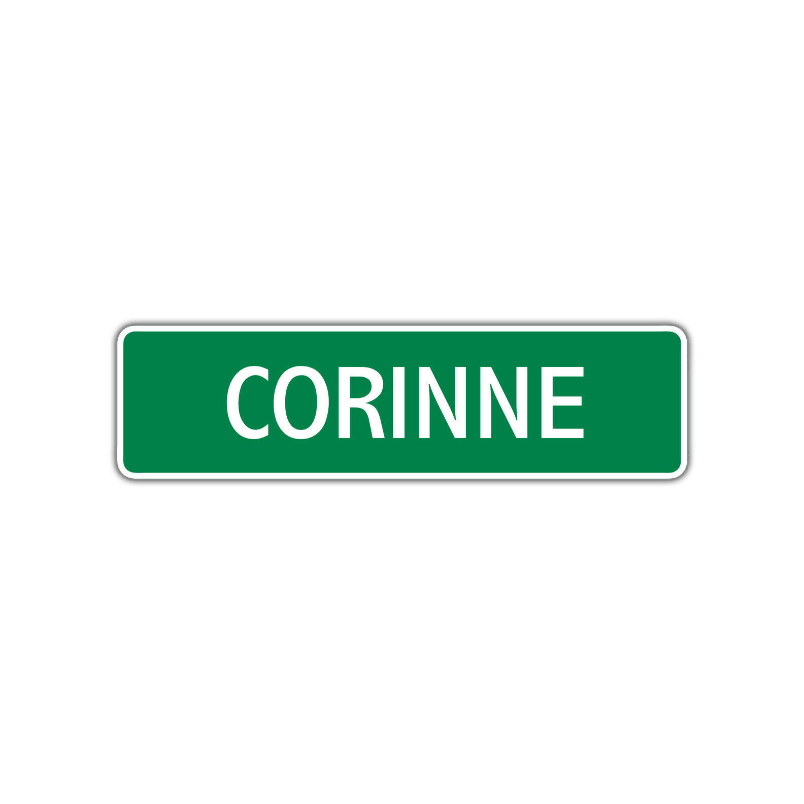 Corinne Girls Children Name Letter Printed Plaque Decoration Novelty ...