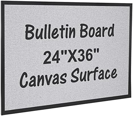 Cork Board 24 x 36 Inch, Wall Mounted Bulletin Board MDF Framed Pin ...