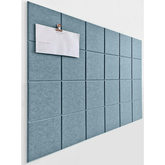 Cork Board 24 x36 Alternative - 6 Pack Felt Wall Tiles with Safe ...