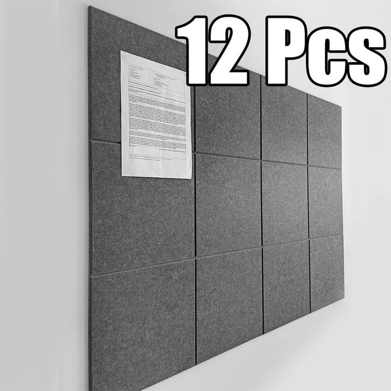 Cork Board Alternative 35"x24" | Felt Wall Tiles (12-Pack) | Aesthetic ...