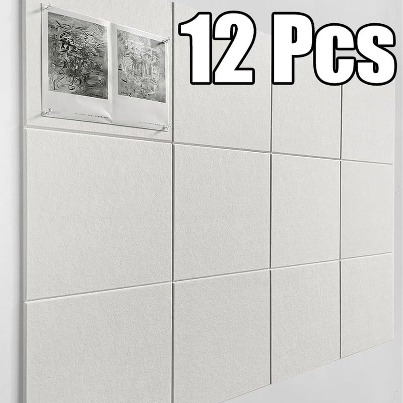 Cork Board Alternative 35"x24" | Felt Wall Tiles (12-Pack) | Aesthetic ...