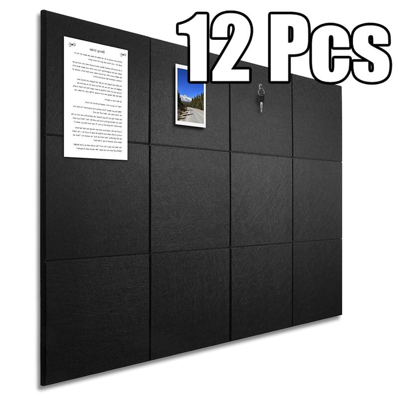 Cork Board Alternative 35"x24" | Felt Wall Tiles (12-Pack) | Aesthetic ...