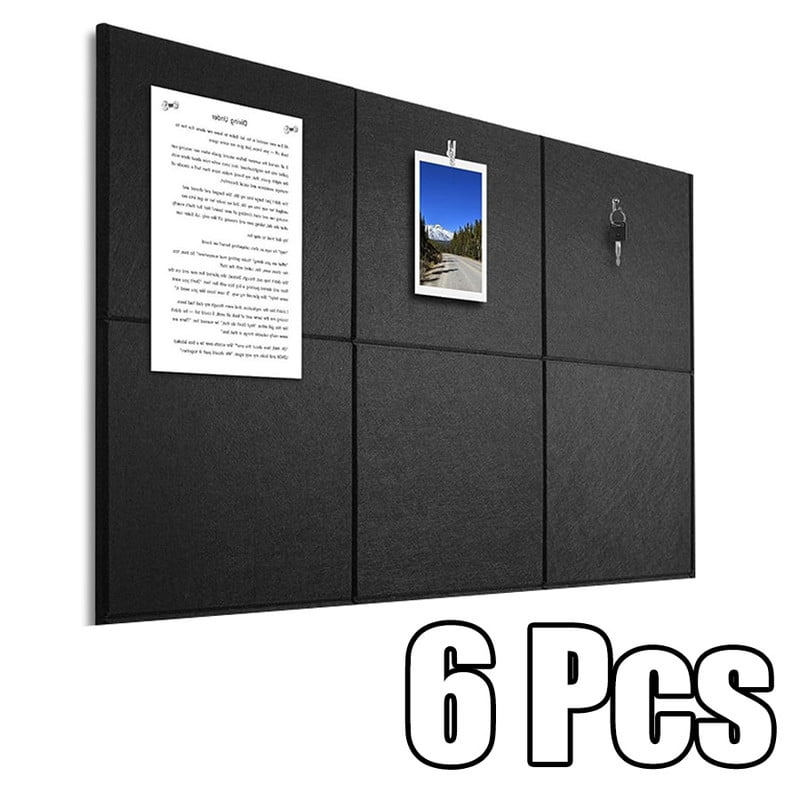 Cork Board Alternative 35"x24" | Felt Wall Tiles (6-Pack) | Aesthetic ...