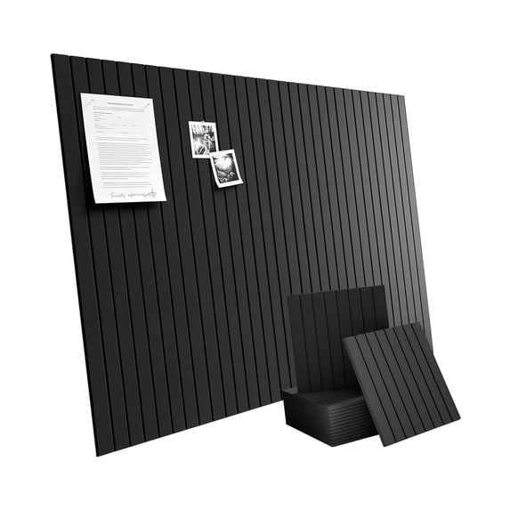 Cork Board Alternative Felt Bulletin Board Tiles,6Pcs Slats Wall ...