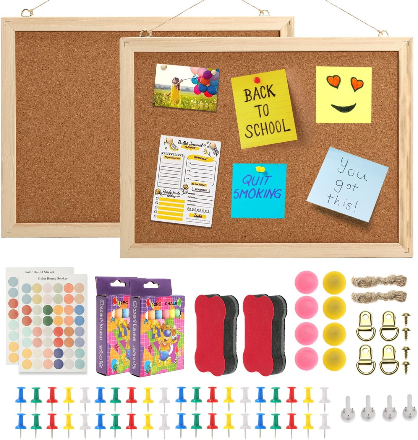 Cork Board Bulletin Board 15.7 X 12 Inches pin Small Boards Vision ...