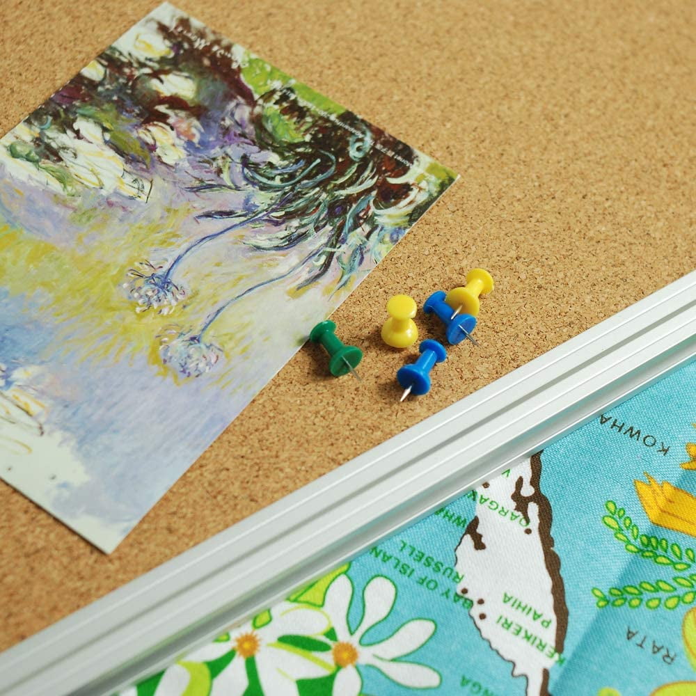 Cork Board Bulletin Board, 2 Pack Double Sided Corkboard 36" x 24 ...