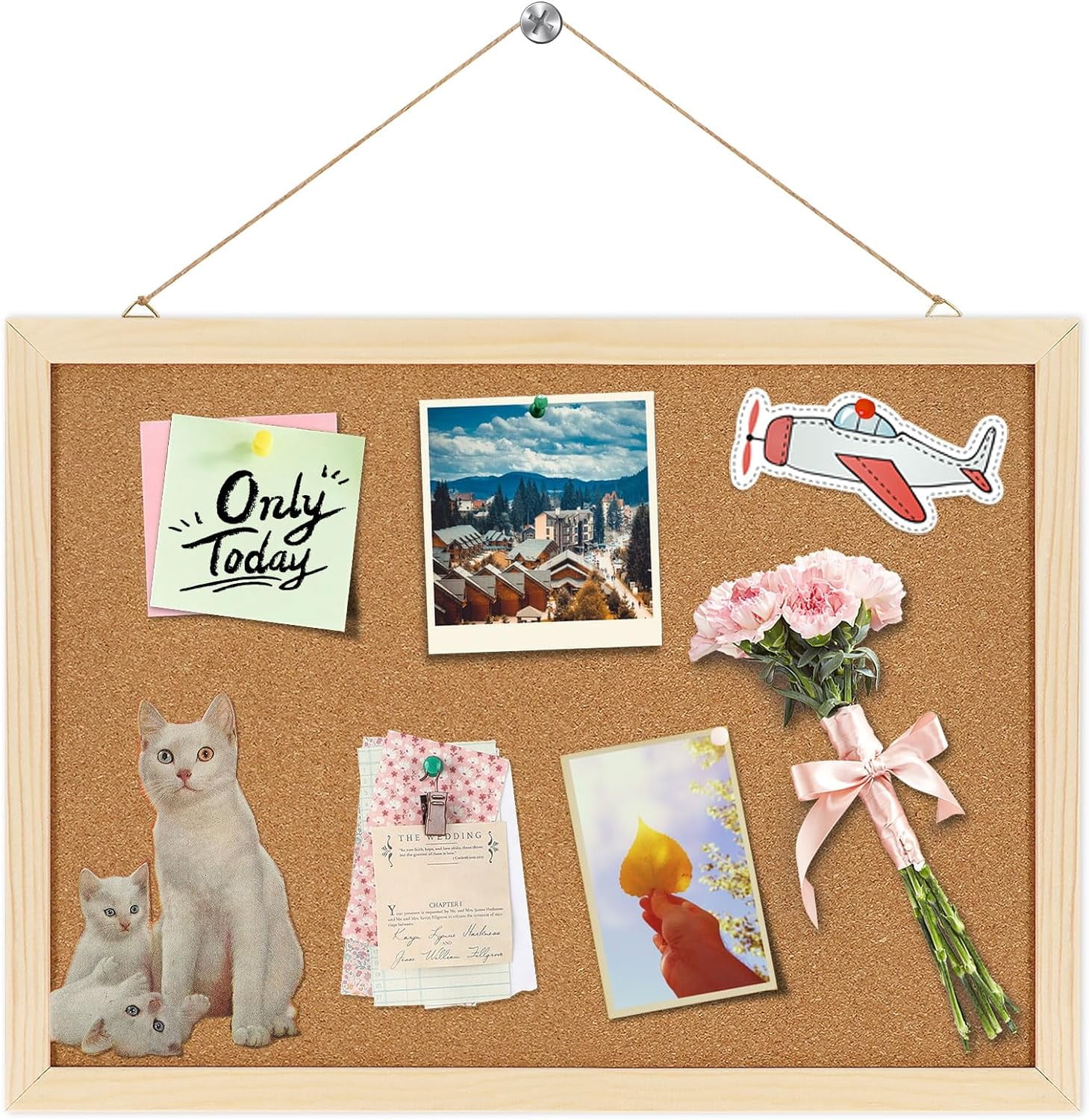 Cork Board,Cork Board Bulletin Board,14.6 X 11 inches Vision Board ...