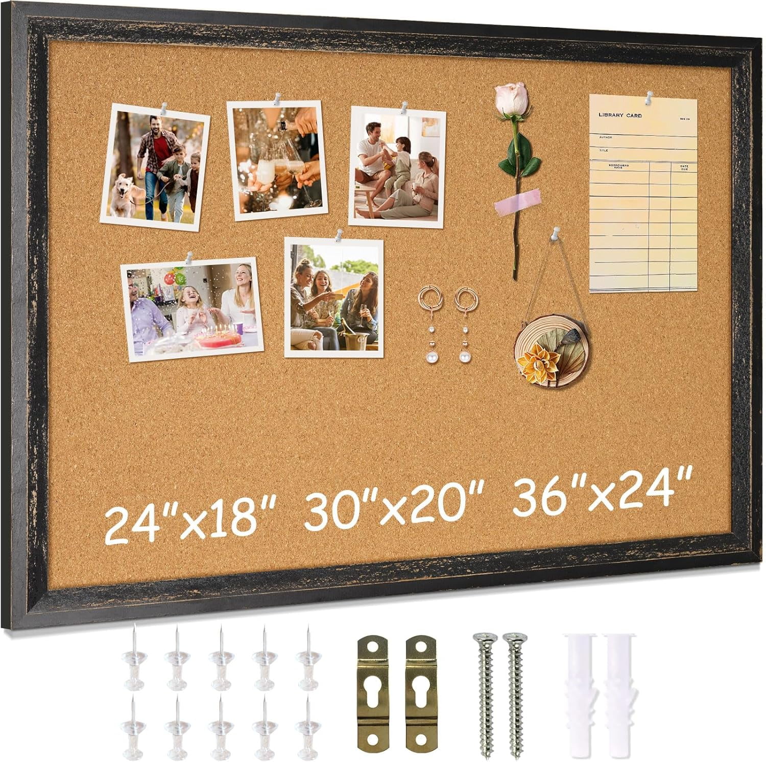 Cork Board for Office 36 X 24 Inches Cork Boards for Walls Bulletin ...