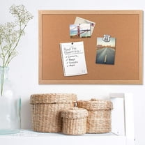 Cork Board Set - Bulletin Corkboard 16 x 12 inch Framed- Small Wall ...