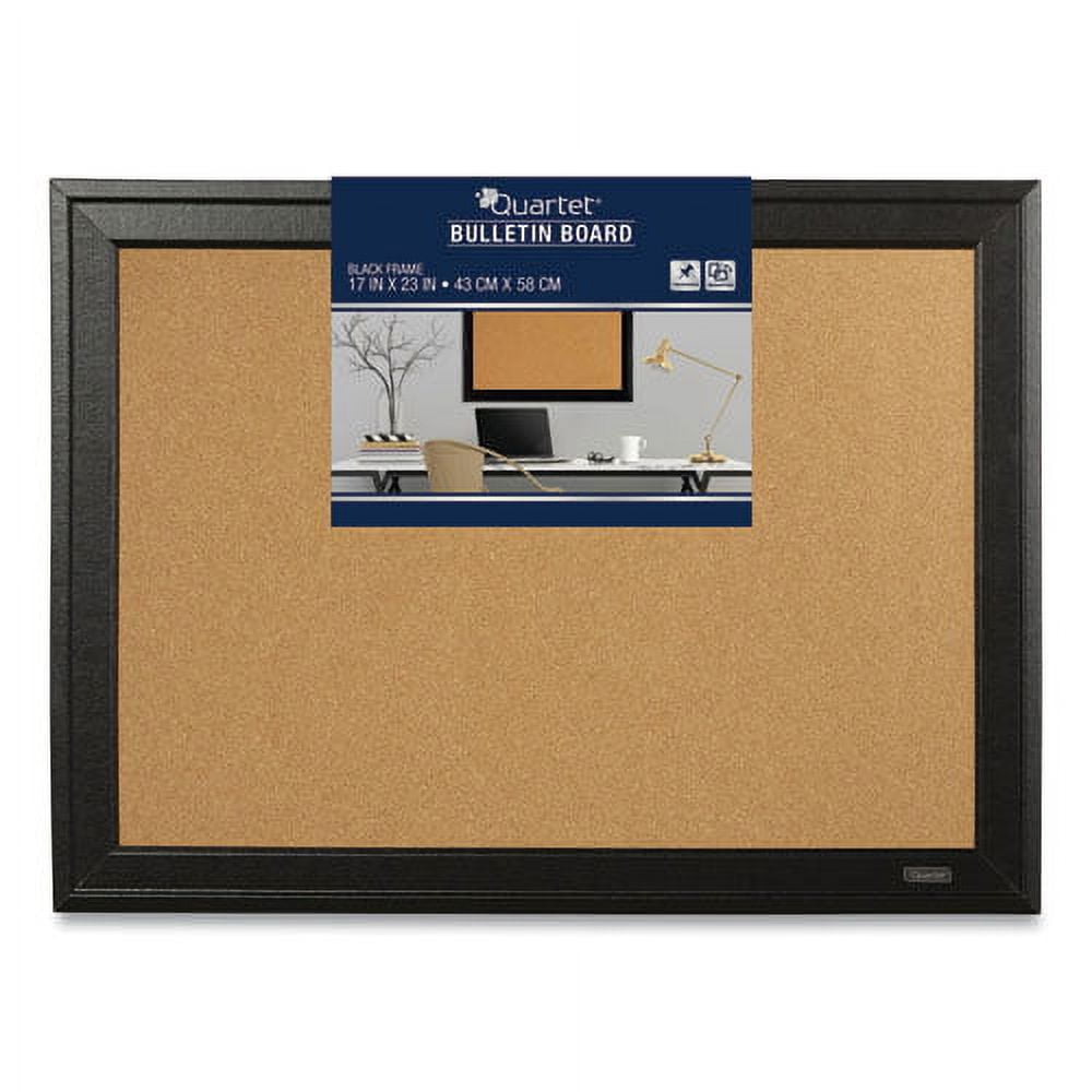 Cork Bulletin Board with Black Frame, 23 x 17, Natural Surface | Bundle ...