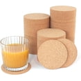 Cork Coasters 100 Pack, Blank Round Coasters for Laser Engraving ...
