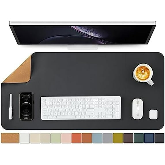 Cork Desk Mat - Dual-Sided Desk Pad for Office and Home - Desk ...