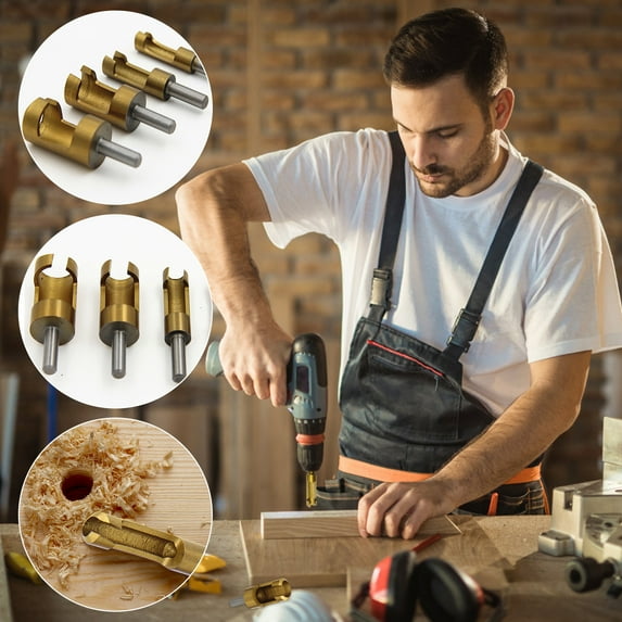 Cork Drill Bit – Barrel Round Handle Plug Cutter | Woodworking Hole ...