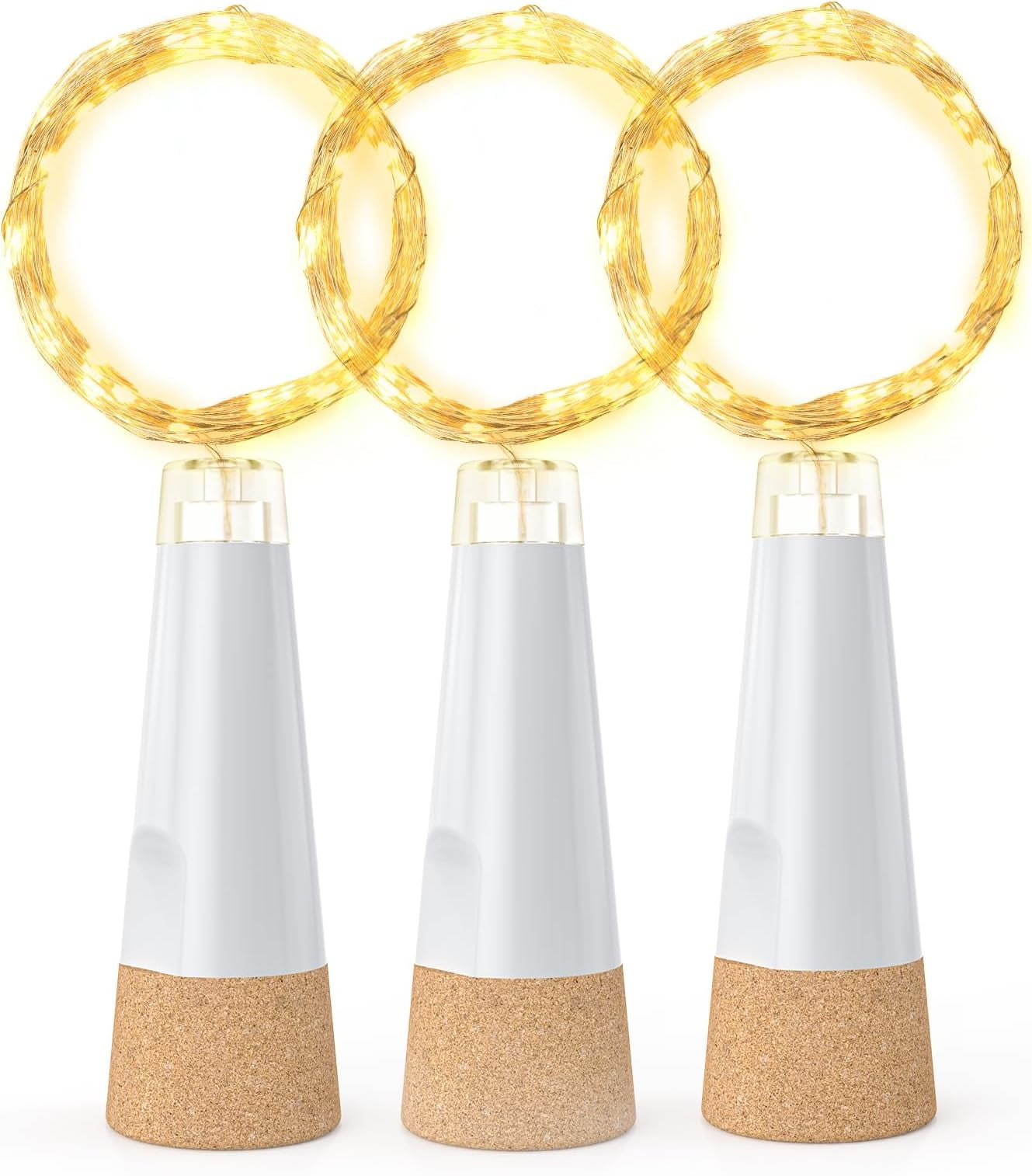 Cork Fairy Lights Bottle Light Operated String Lights for Wedding, Xmas ...
