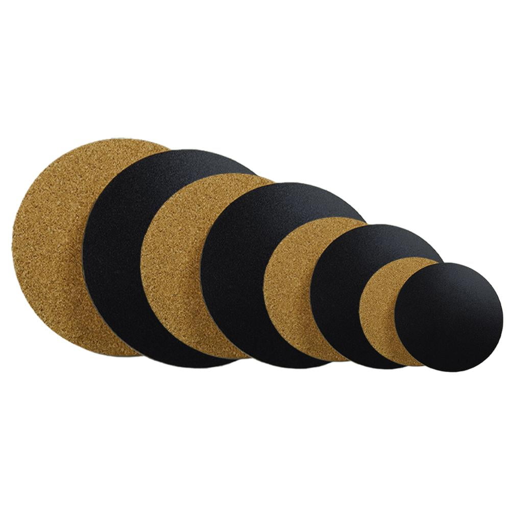 Cork Plant Coasters, 5 Sizes Double Layers Hard Thick Cork Planter ...